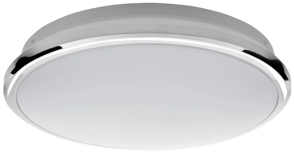 Sapho, SILVER stropní LED svítilna 10W, 230V, průměr 28cm, studená bílá, chrom, AU463