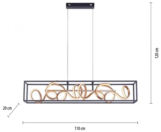 Paul Neuhaus 2416-18 - LED Stmívatelný lustr na lanku SELINA 4xLED/10,2W/230V
