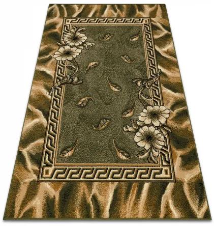 Kusový koberec BCF Morad TRIO Listí květy klasický zelený Rozměr: 60x110 cm