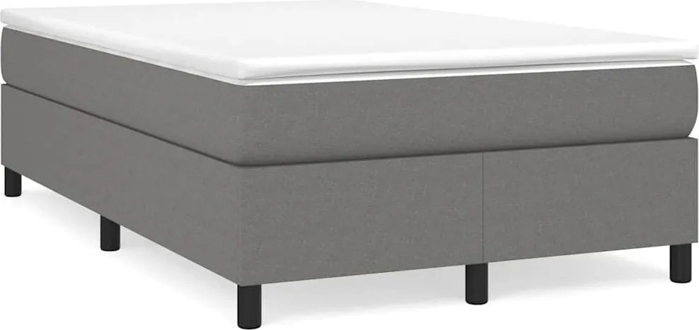 Box spring postel s matrací tmavě šedá 120x200 cm textil 3144408