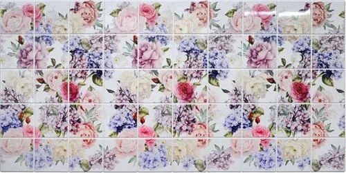 Obkladové 3D PVC panely rozměr 964 x 484 mm květy hortenzie - POSLEDNÍ KUSY