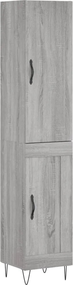 Skříň highboard šedá sonoma 34,5 x 34 x 180 cm kompozitní dřevo 3199143