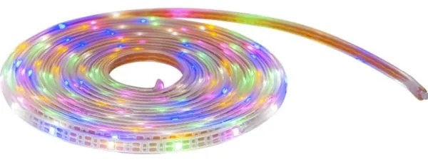 STAR TRADING Venkovní LED světelný pásek na solární nabíjení Strip Light - 5 m, multi barva, plast