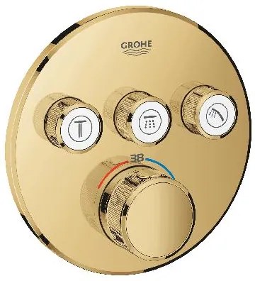 Grohe Grohtherm SmartControl - Termostatická sprchová podomítková baterie, 3 ventily, Cool Sunrise 29121GL0