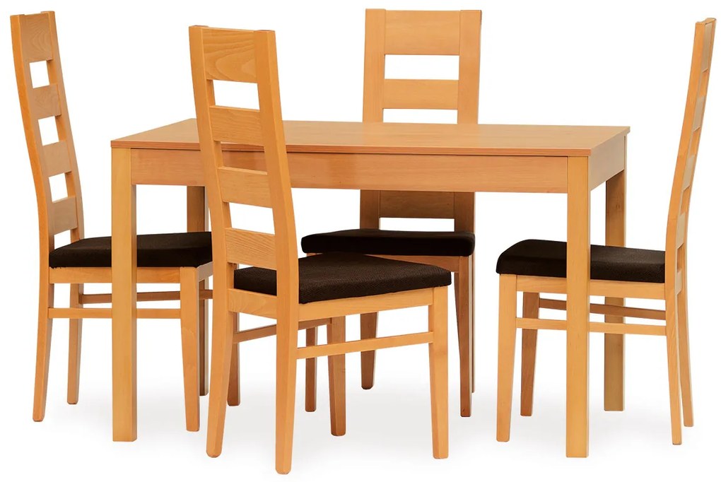 Stima Jídelní židle FALCO Odstín: Tmavě Hnědá, Látky: BOLTON NEW arancio 1