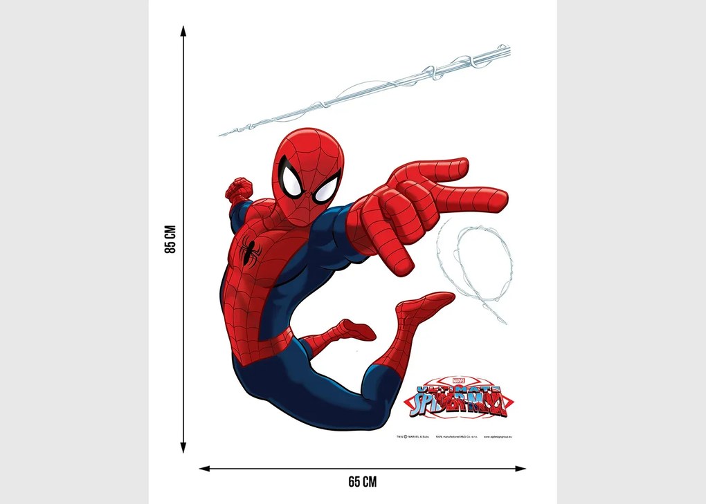 Dětská samolepka na zeď Marvel Spider-Man, Disney | 65 x 85 cm | DDK1710