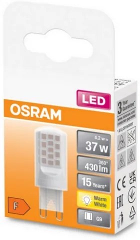 LED žárovka G9 OSRAM 4,2W (37W) teplá bílá (2700K)