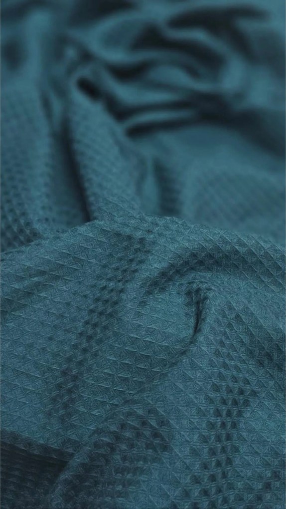 Dámský vaflový župan s kapucí Saimaa béžová - L