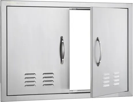 BBQ přístupová dvířka, 762 × 533 mm dvojitá venkovní kuchyňská dvířka