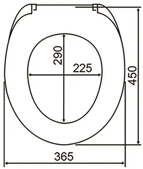 WENKO 24082800-Toaletní sedátko DROPLETS 45x38,8 cm pestrobarevná/lesk. chrom