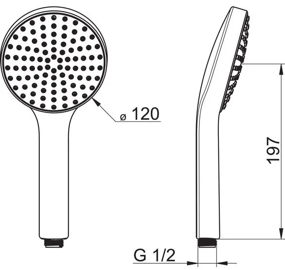 Hansa Activejet Ruční sprcha 12 cm, chrom  84310100