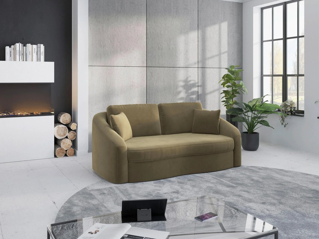 XXXLutz 2,5SEDÁK, textil, olivově zelená Sit & More - Pohovky - 000144017426