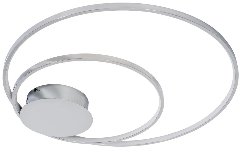 Toolight - LED stropní svítidlo APP804-C + dálkové ovládání, chromová, OSW-07902