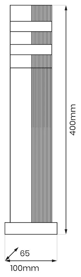 Exteriérové svítidlo Vini, 1x skleněné/černé hliníkové stínítko
