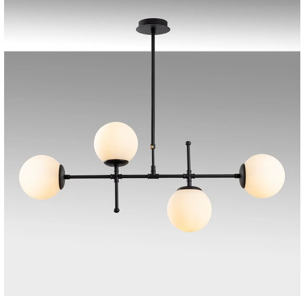 Designový lustr Parisa 108 cm černý