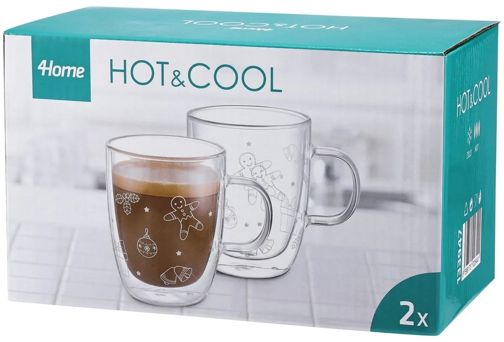 4Home Termo sklenice Winter Hot&Cool 400 ml, 2 ks