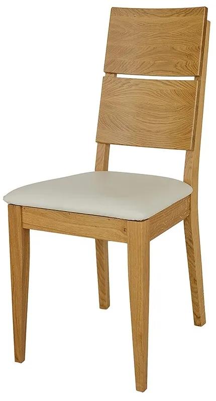 Drewmax Jídelní židle KT373 masiv dub koniak Atos 138