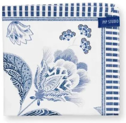 Pip Studio Royal set 4ks látkových ubrousků 40x40cm, modrý