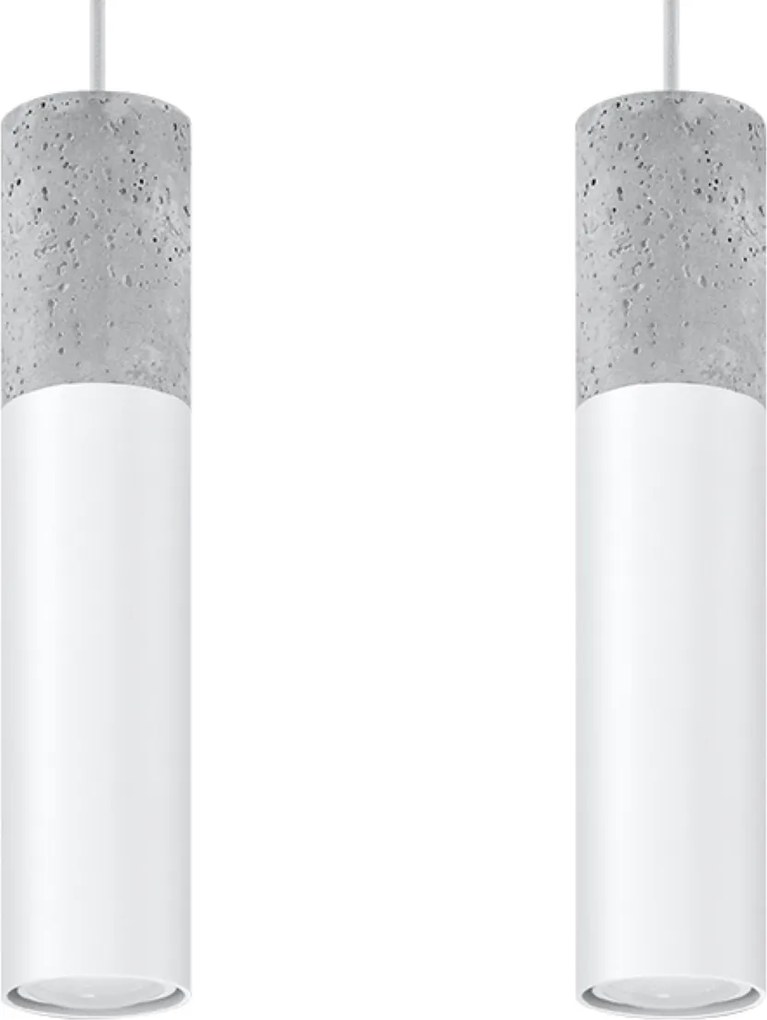 Sollux Lighting Závěsné svítidlo BORGIO 2 bílé