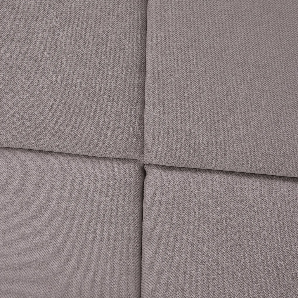 Boxspringová pocketová postel, 200x200, šedohnědá Taupe, APRIL