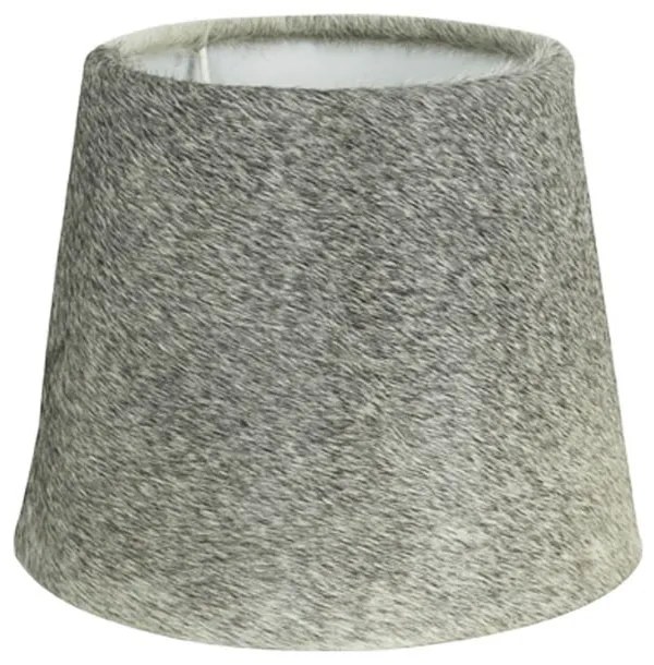 Stínidlo lampy z kravské kůže šedá - Ø20*17cm