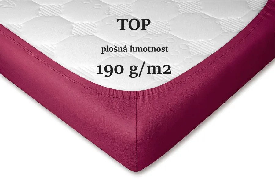 DADKA Jersey prostěradlo ostružina Rozměr 90x220x20