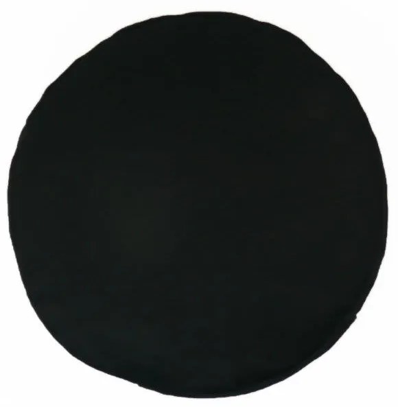 S radostí - vlastní výroba Pohankový sedák jednobarevný - černý Velikost: ∅30 x v12 cm