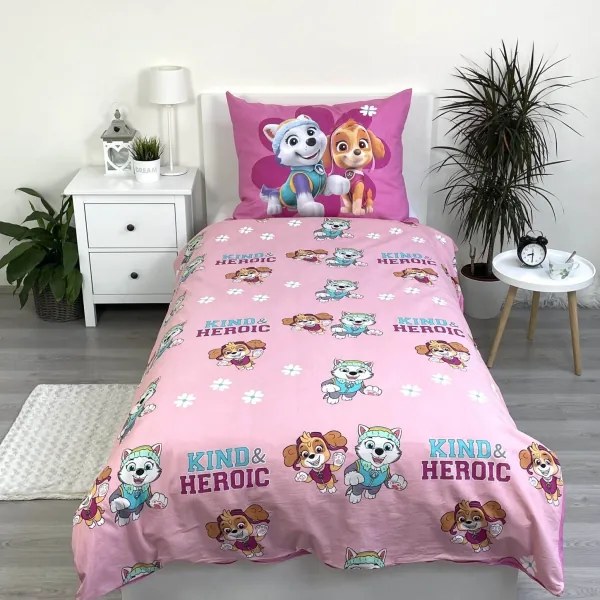 Jerry Fabrics Povlečení Paw Patrol PP 475 Heroic 140x200, 70x90 cm