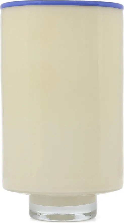 Krémová skleněná váza (výška 26 cm) Milo – ONA