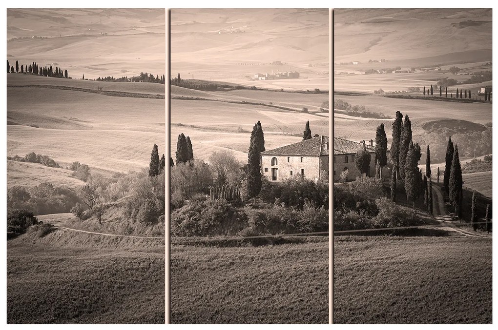 Obraz na plátně - Italská venkovská krajina 1156QB (120x80 cm)