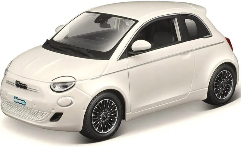 Bburago fiat 500e 2023 1:24 bílá
