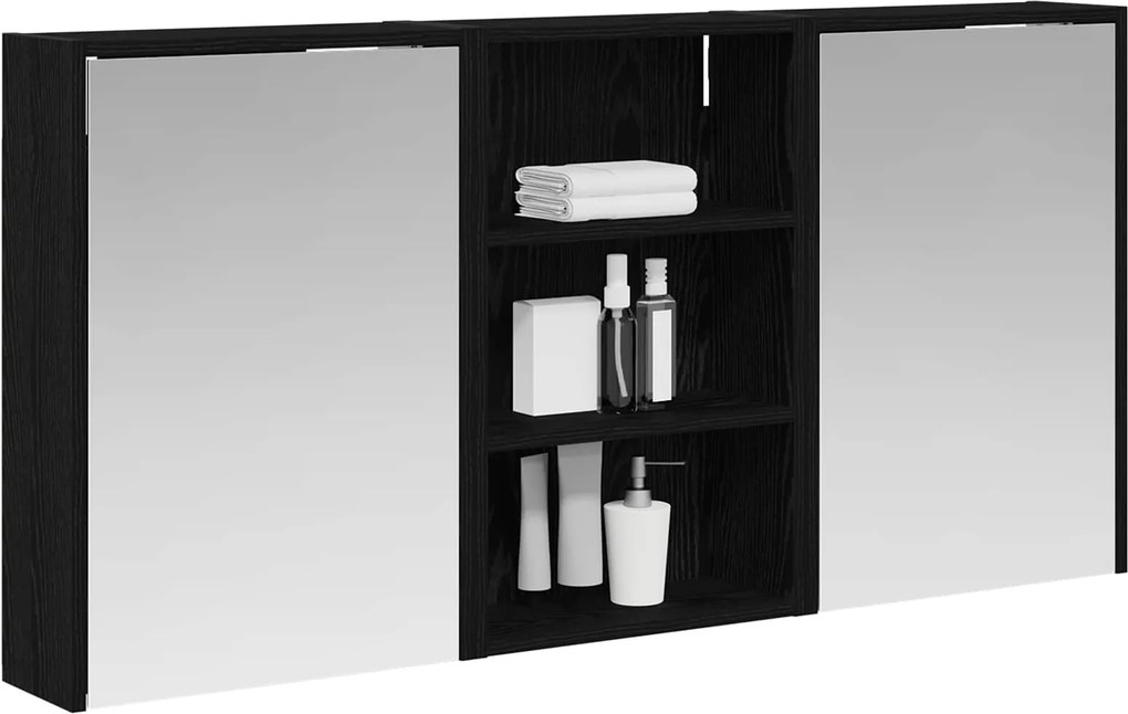 Sada koupelnových skříněk 3 ks 126 x 16 x 62,5 cm 3403825