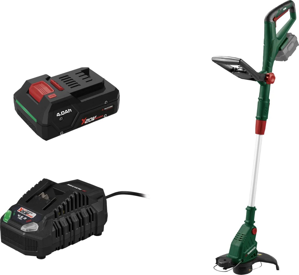 Parkside® Aku strunová sekačka Prta 20-Li D3, Smart 4 Ah