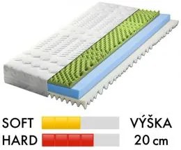 SOFATEX ZDRAVOTNÍ MATRACE KOMFORT VISCO BIO MAX 120x200x20cm