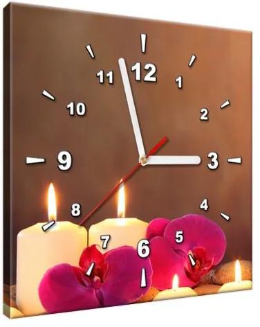 Tištěný obraz s hodinami Romantický večer 30x30cm ZP1120A_1AI