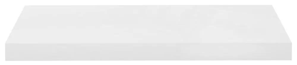 Petromila Plovoucí nástěnné police 4 ks lesklé bílé 60x23,5x3,8 cm MDF