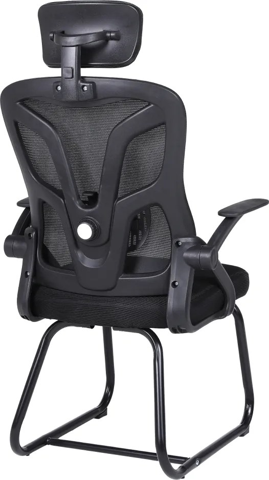 Ergonomická kancelářská židle STEEL - černá síťovina