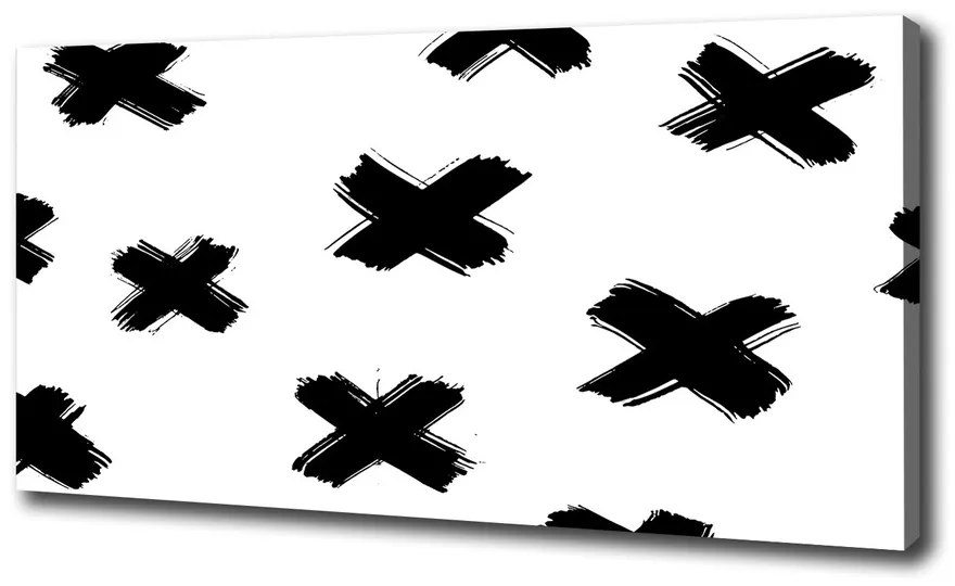 Wallmuralia Foto obraz na plátně do obýváku Černobílé skvrny 100x50 cm
