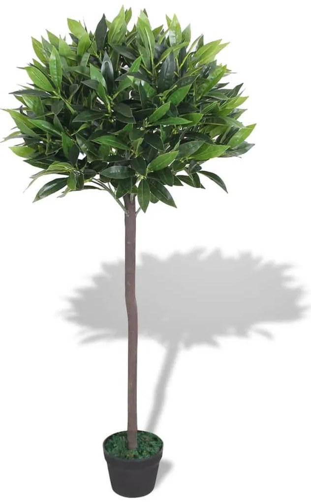 Umělá rostlina vavřín s květináčem 125 cm zelený 244452