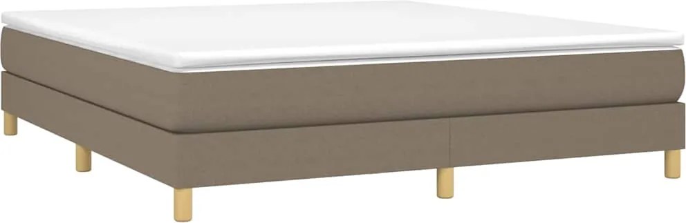 Rám postele s boxspringem taupe 160 x 200 cm textil 3120626