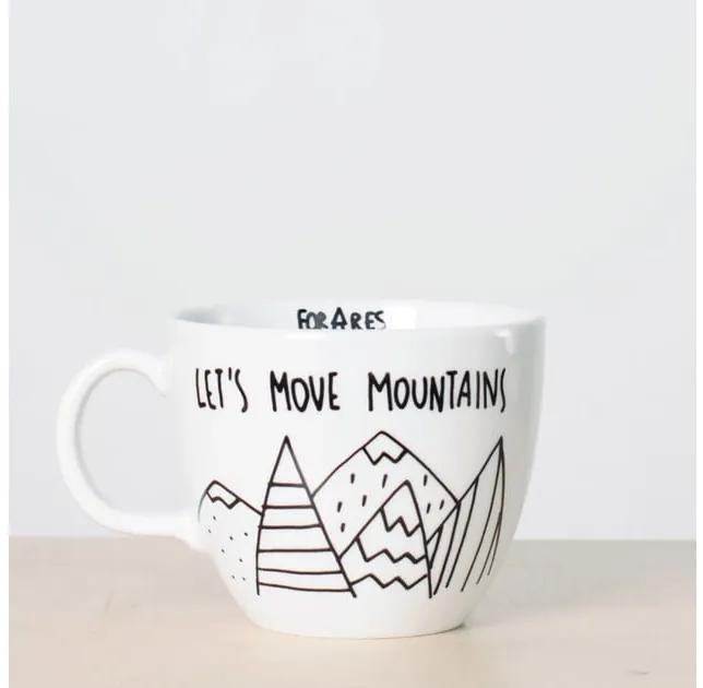 Hrnek FOR.REST Design Let's Move Mountains, 500 ml | BIANO