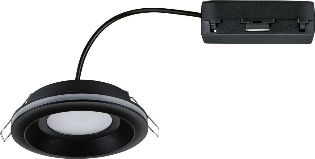 P 92251 LED vestavné svítidlo Sormus samostatné svítidlo IP65 kruhové 100mm 4,8W / 1,5W / 230V 3000K černá - PAULMANN