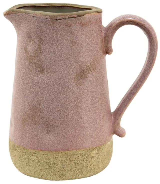 Růžovo-béžový keramický džbán Ingrid L – 2200 ml
