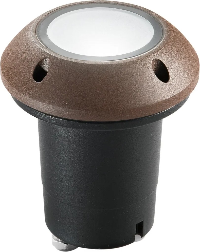 FAN I-HUMMER-UP-BRO Pojízdné svítidlo Faro Carrabile Hummer Inox, bronzové, 1 x GU10, 10,5 x 10,5 x 14,4 cm, IP67 - FANEUROPE