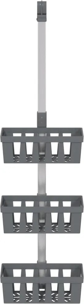 Závěsná police do sprchy 30 x 15 × (67–105) cm hliník 154599
