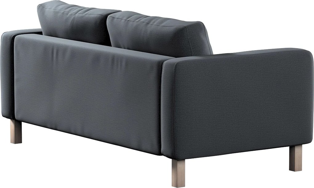 Potah na pohovku IKEA Karlstad 2-místná, nerozkládací, krátký barva šedá látka sametová