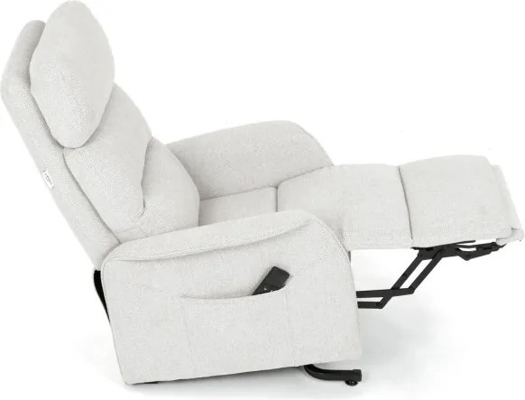 Polohovací křeslo béžové, elektrické TV-L8960 CRM2