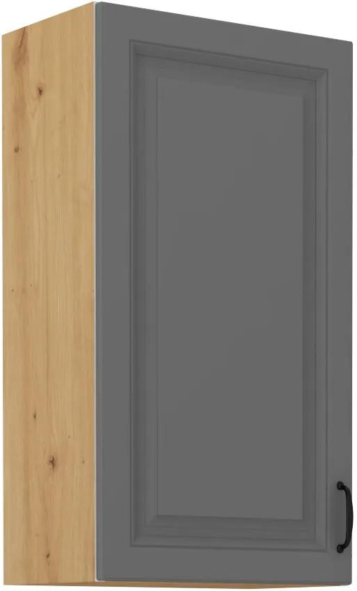 STL 50 cm skříňka horní jednodveřová STILO (výška 90 cm) Barevné provedení STILO: Dub Artisan / Grafit
