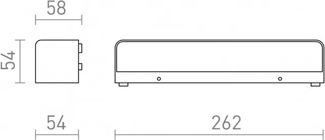 RED R13619 SAMPO nástěnná antracitová 230V LED 9W IP65 3000K - RED - DESIGN RENDL
