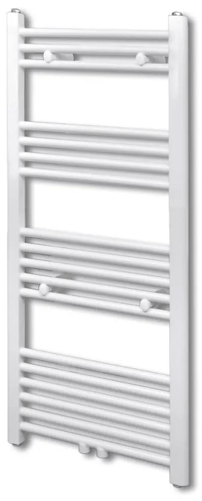 140844 vidaXL Žebříkový radiátor na ručníky rovný ústřední topení 600 x 1160 mm